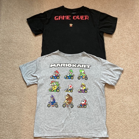 Nintendo | Shirts & Tops | Two Boys Nintendo Super Mario Tshirts | Poshmark